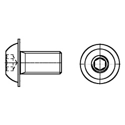 Schrauben-Jäger AG - Online-Shop: ISO 7380F Linsenflanschschraube, 10.9, verzinkt 3X6